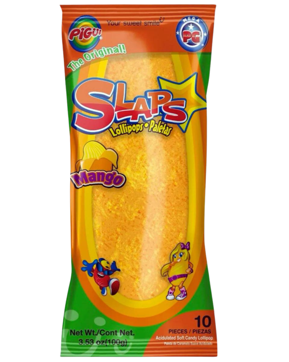 Mexican Mega Pigui Slaps Mango100g x 25