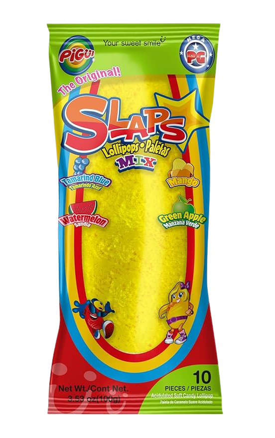 Mexican Mega Pigui Slaps Mix 100g x 25