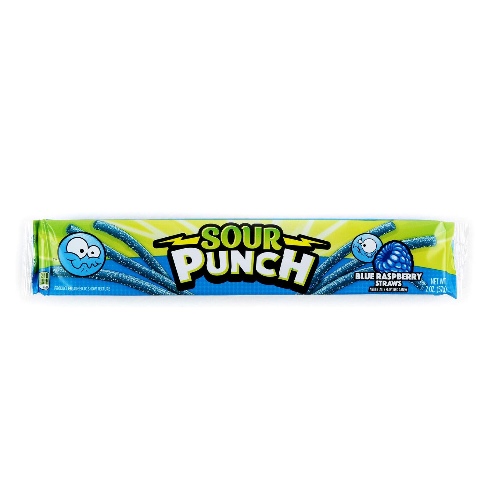Sour Punch Straws Blue Raspberry 57g x 24